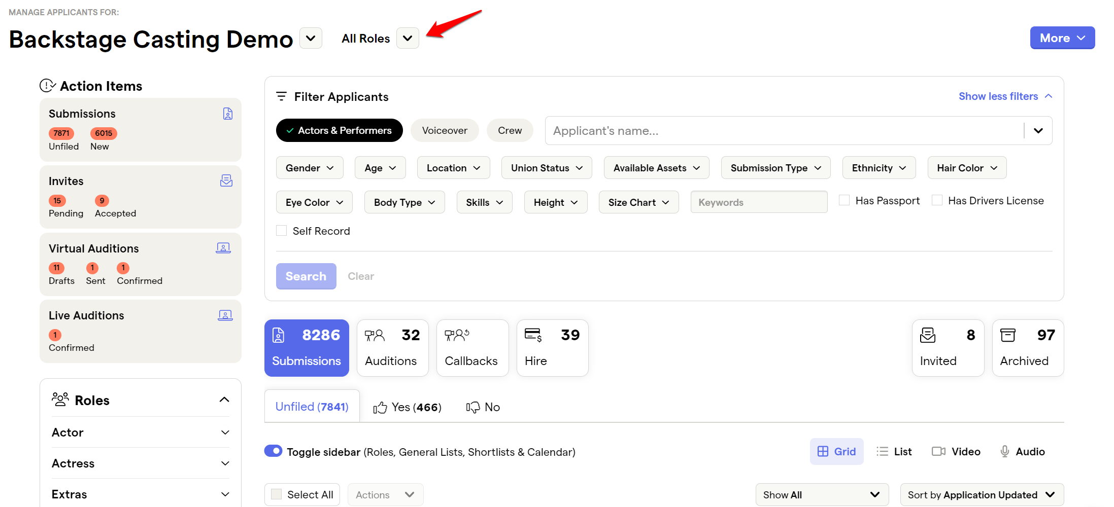 User Guide: Casting with Backstage + StarNow + Mandy.com - Hiring Tools