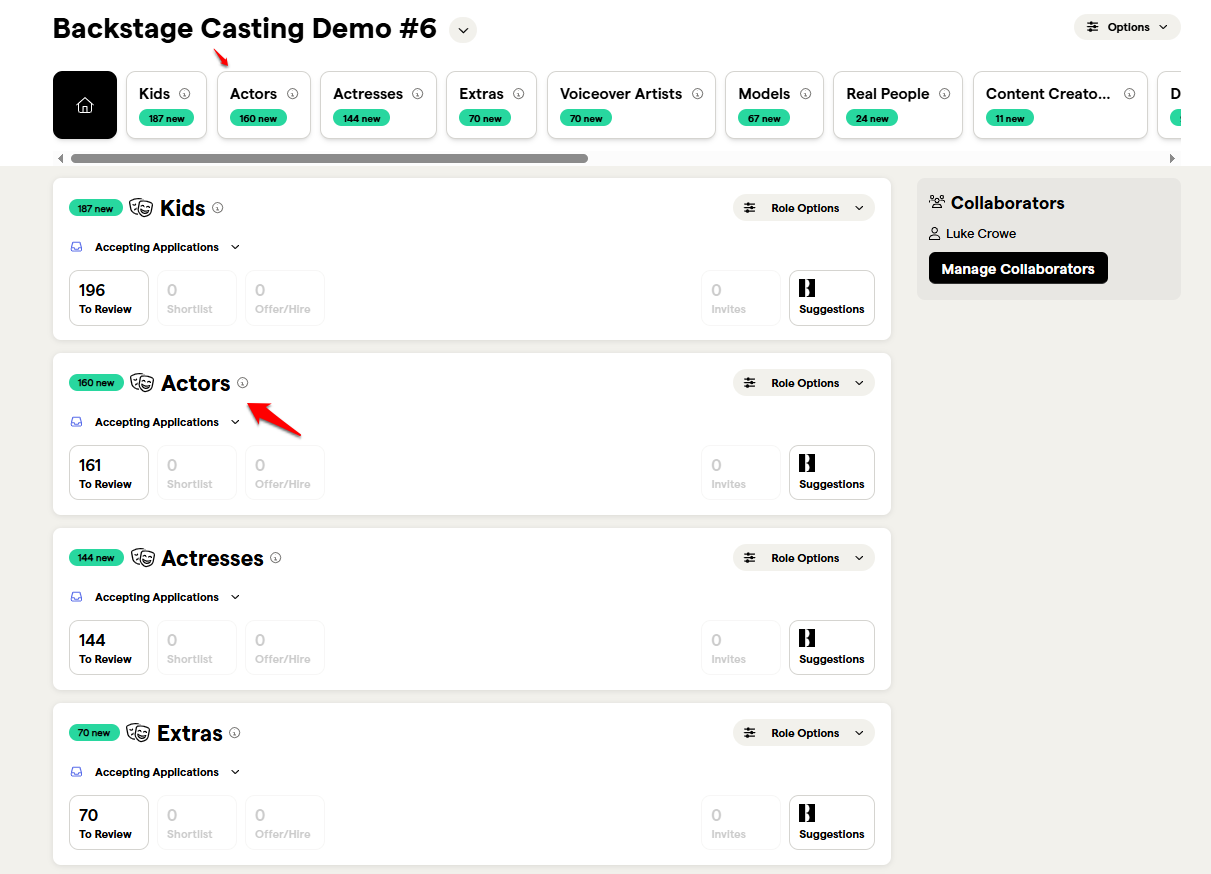 User Guide: Casting with Backstage + StarNow + Mandy.com - Hiring Tools