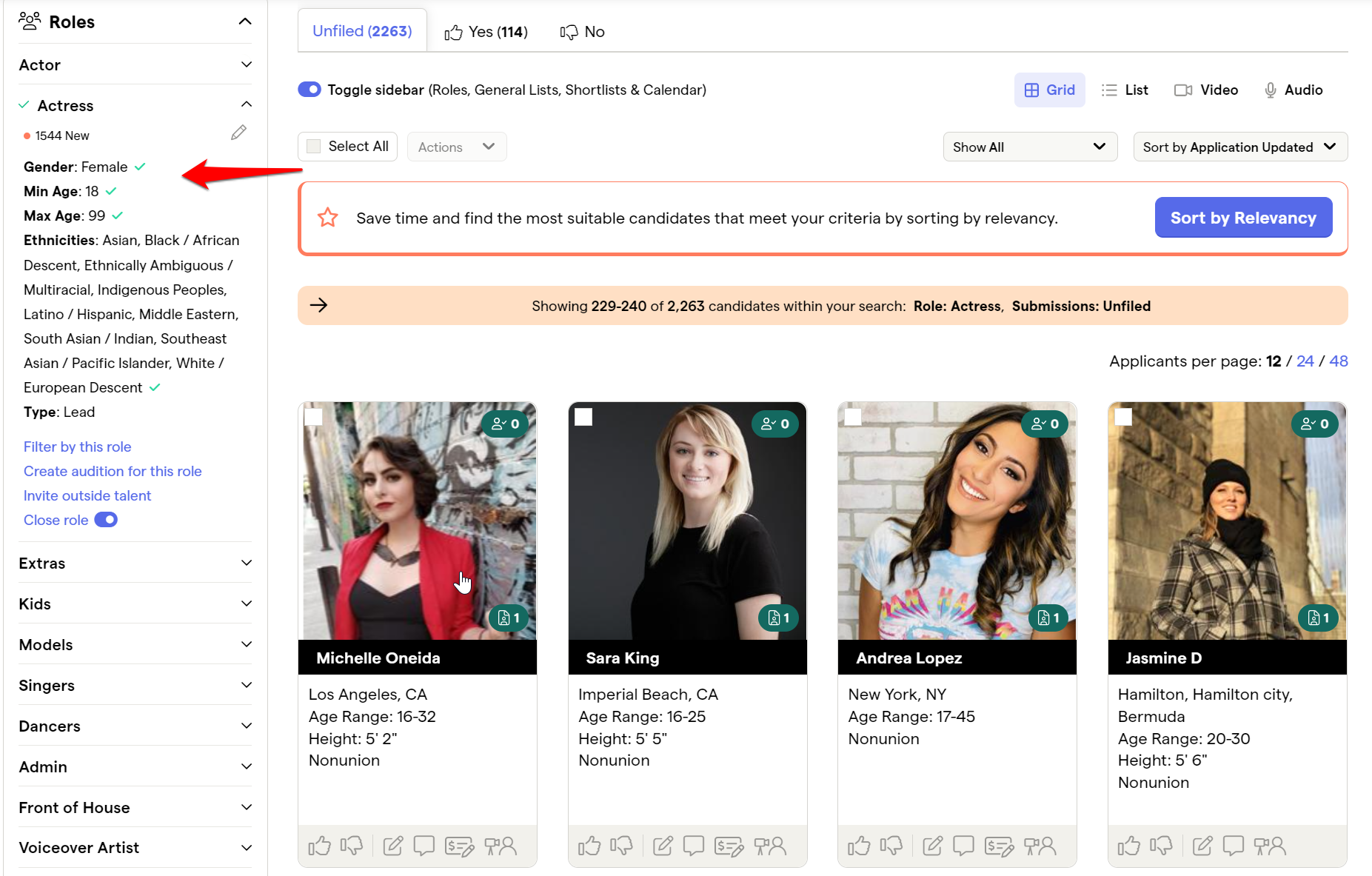 User Guide: Casting with Backstage + StarNow -- Hiring Tools