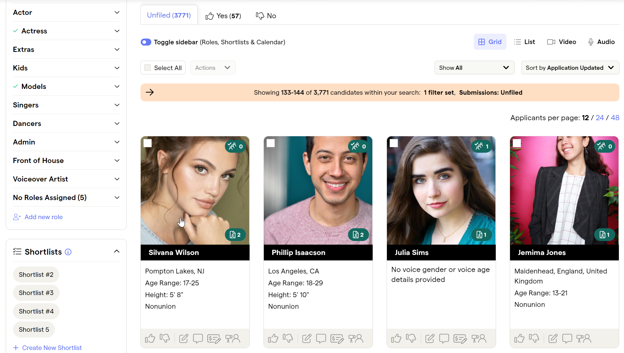 User Guide: Casting with Backstage + StarNow -- Hiring Tools