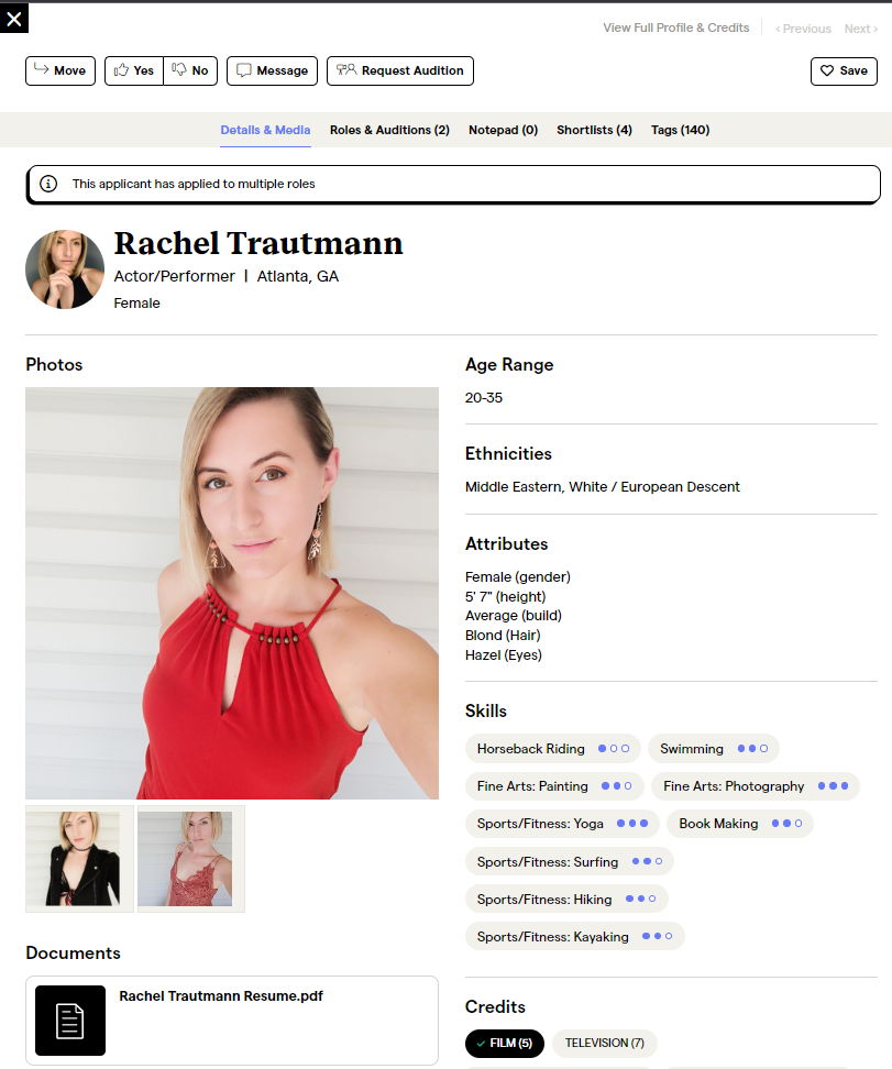 User Guide: Casting with Backstage + StarNow -- Hiring Tools