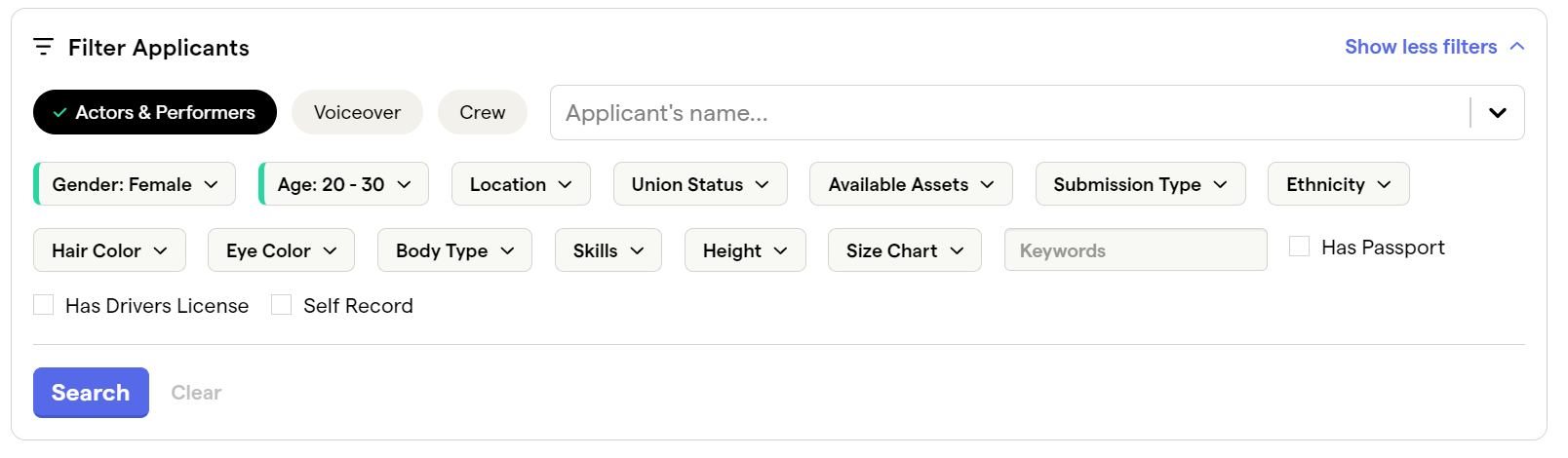 User Guide: Casting with Backstage + StarNow + Mandy.com - Hiring Tools